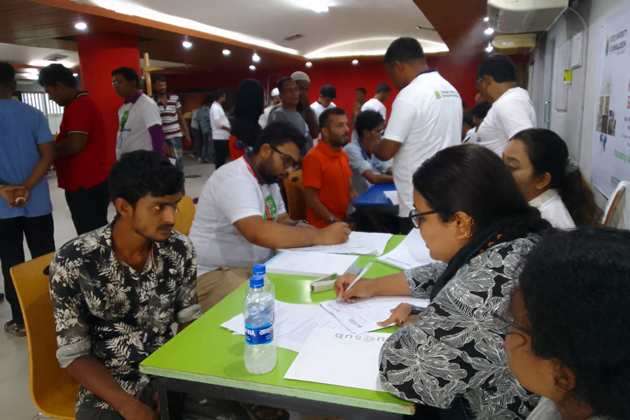 State University's Department of Public Health holds health camp for ...