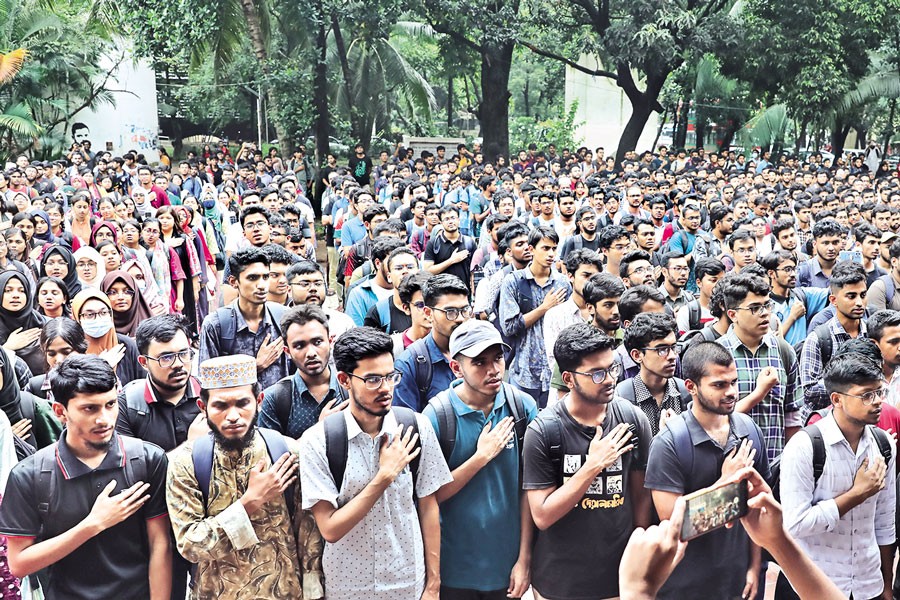 BUET students take oath against student politics on campus | The ...