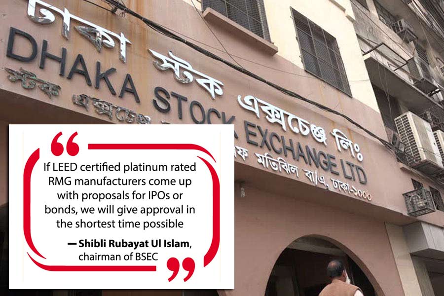 DSE to tap into potential of green RMG cos for capital market expansion ...