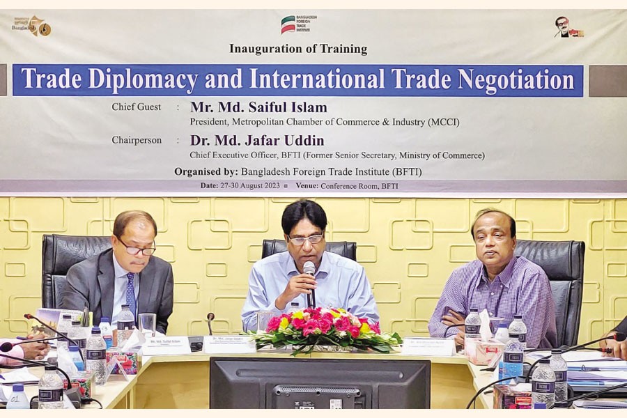 BFTI training on ‘Trade diplomacy’ begins | The Financial Express