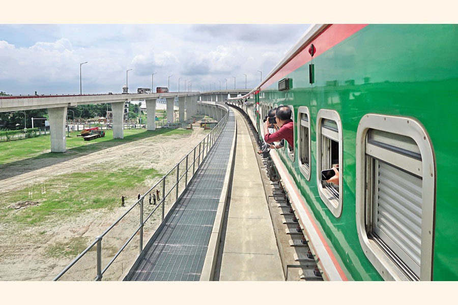 Padma Bridge rail link trial run successful | The Financial Express