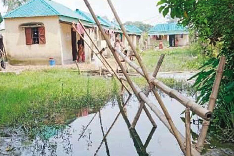 Water stagnation adds to Ashrayan project residents’ woes in Habiganj ...