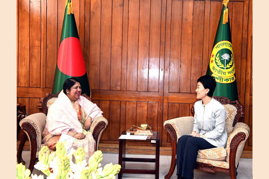 Chinese Communist Party leader Sun Haiyan meets Speaker Shirin Sharmin ...