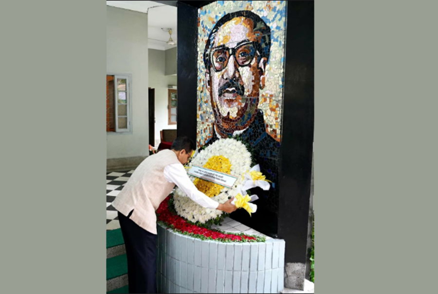 Indian High Commissioner Pranay Verma pays tribute to Bangabandhu | The ...