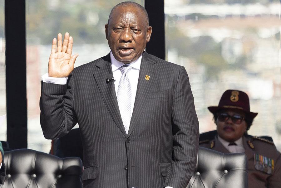 Ramaphosa is sworn as South African president for second term | The ...