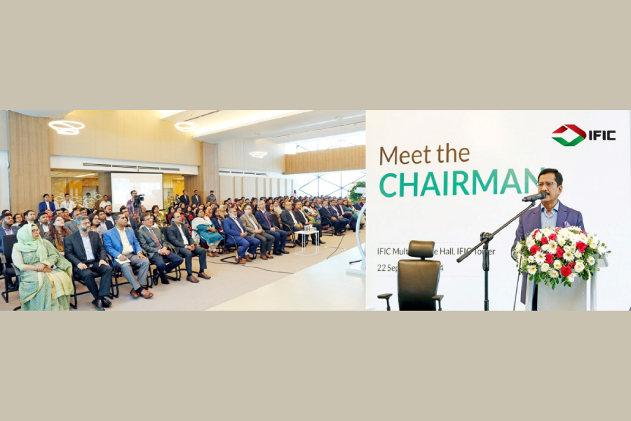 IFIC Bank Chairman Md Mehmood Husain exchanges views with all employees | The Financial Express