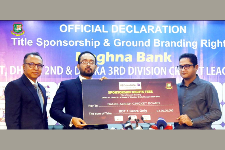 Meghna Bank hands over sponsorship cheque to Bangladesh Cricket Board ...