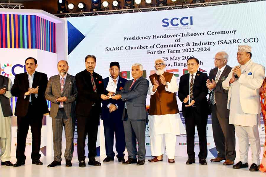 Jashim Uddin takes charge as president of SAARC Chamber | The Financial ...
