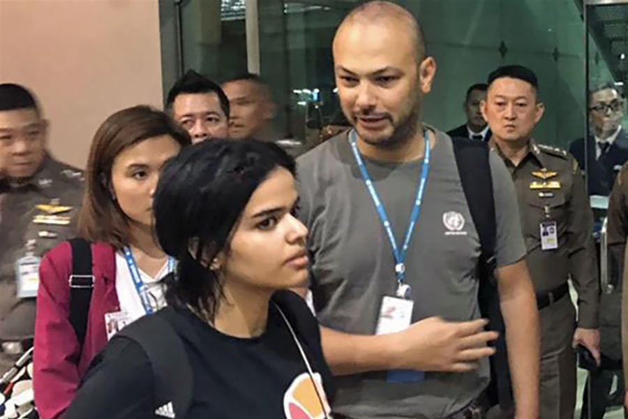Saudi teen Rahaf arrives in Canada with asylum | The Financial Express