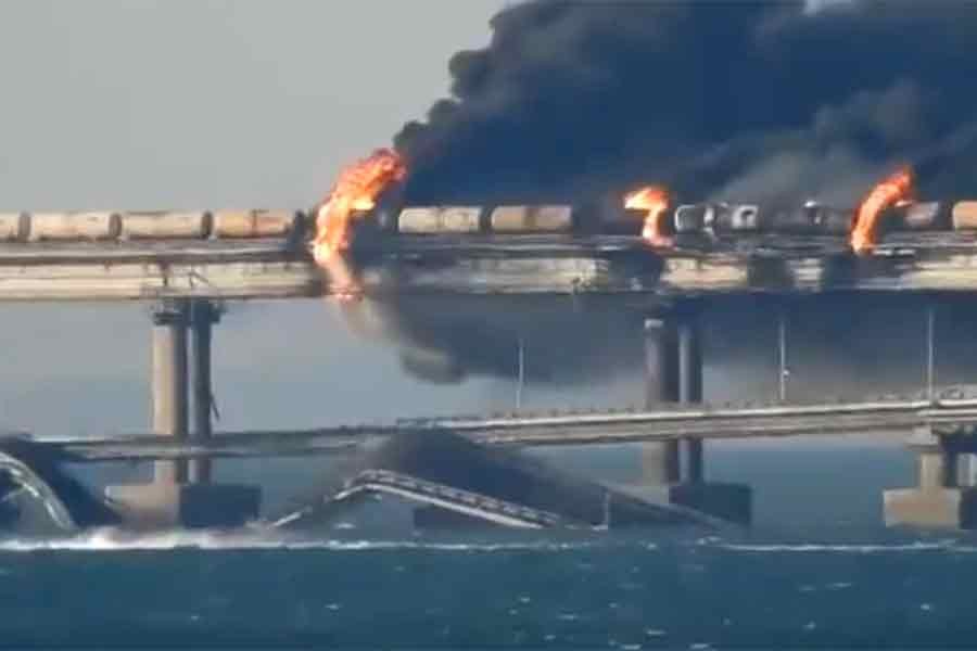 Russia says three killed by explosion on Crimea bridge | The Financial ...