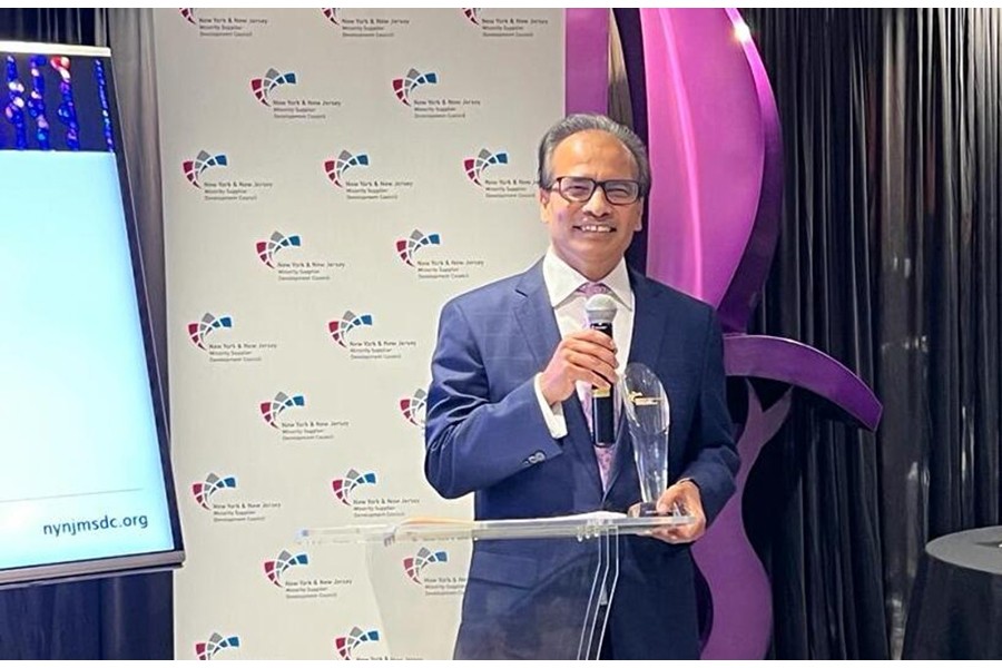 Aziz Ahmad wins NYNJMSDC Partnership Award in US | The Financial Express